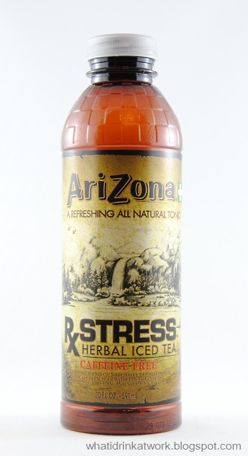 What I Drink At Work: AriZona RX Stress Herbal Iced Tea Review