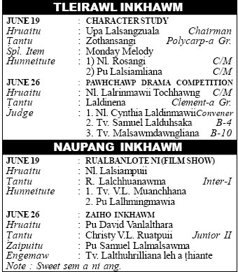 KTP, MISSION VENG BRANCH: INKHAWM PROGRAMME