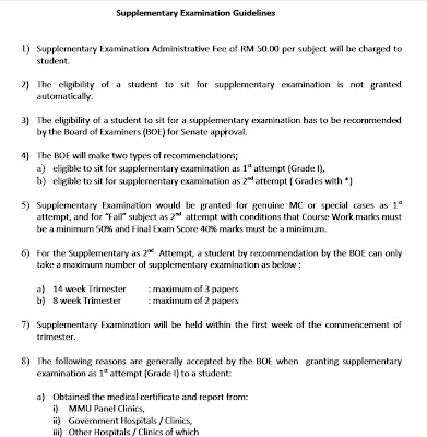 Back Stage: Part 1: Latest implementation of Supplementary Exam
