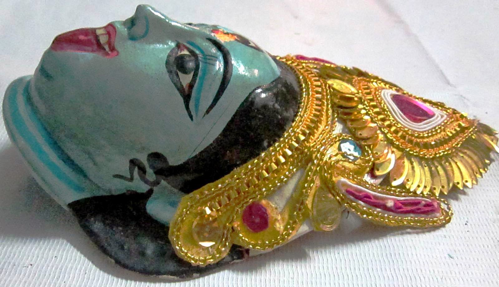 BUY BENGALI HANDICRAFTS: Chho Mask Devi, Kali ছো মুখোশ দেবী কালী