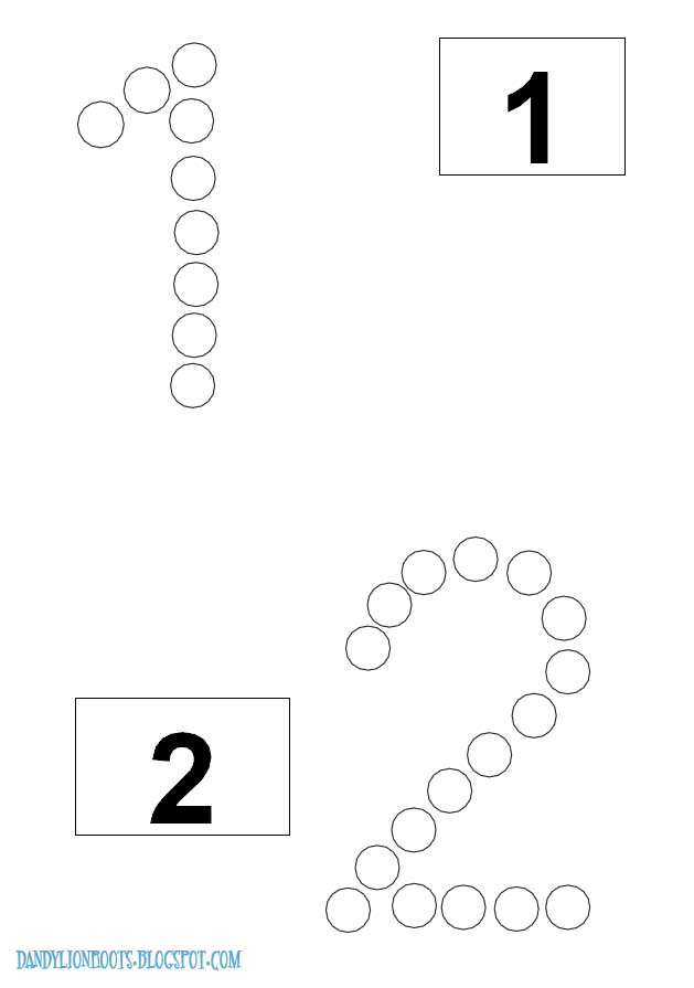 Dandylion Roots: Car Travel - Part One; Alphabet and Number Dots