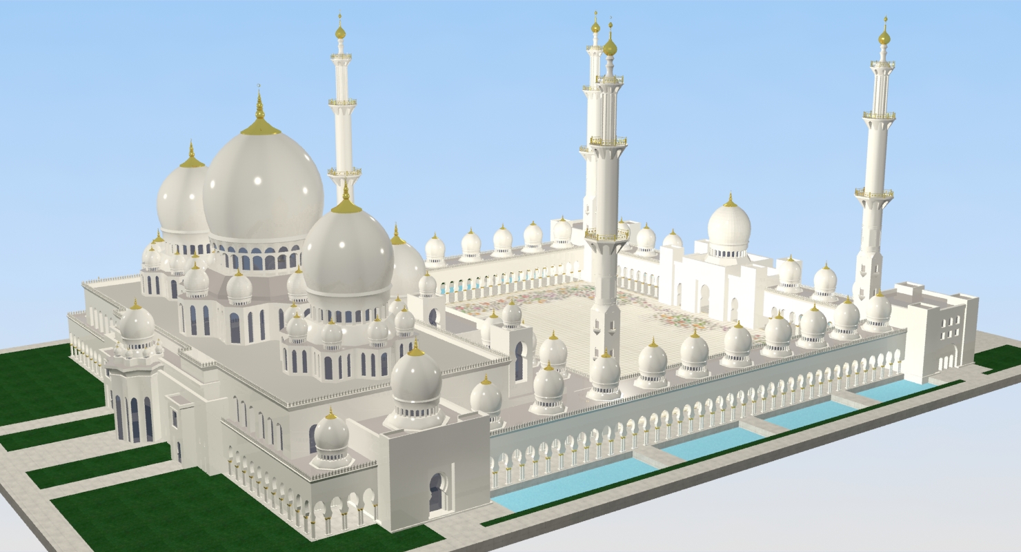 Sheikh Zayed Mosque 3D Model