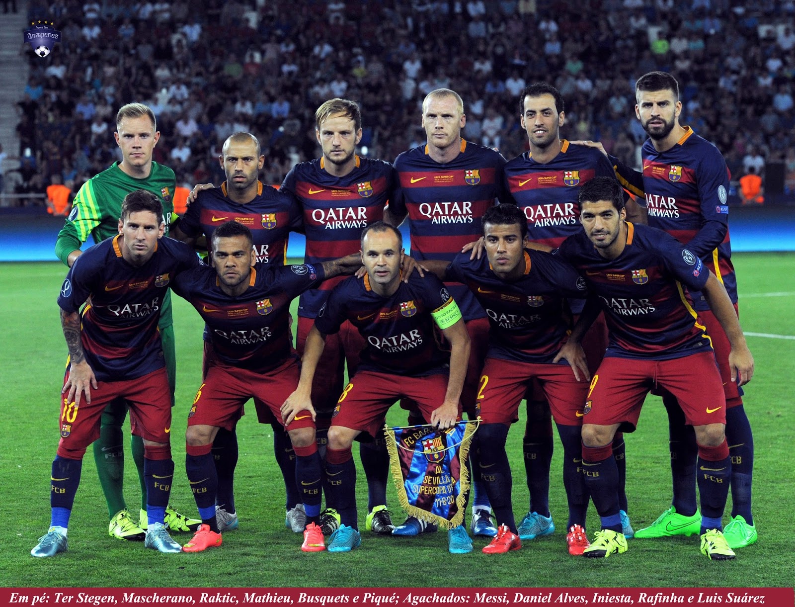 Times Campeões: Barcelona Campeão da Supercopa Européia 2015