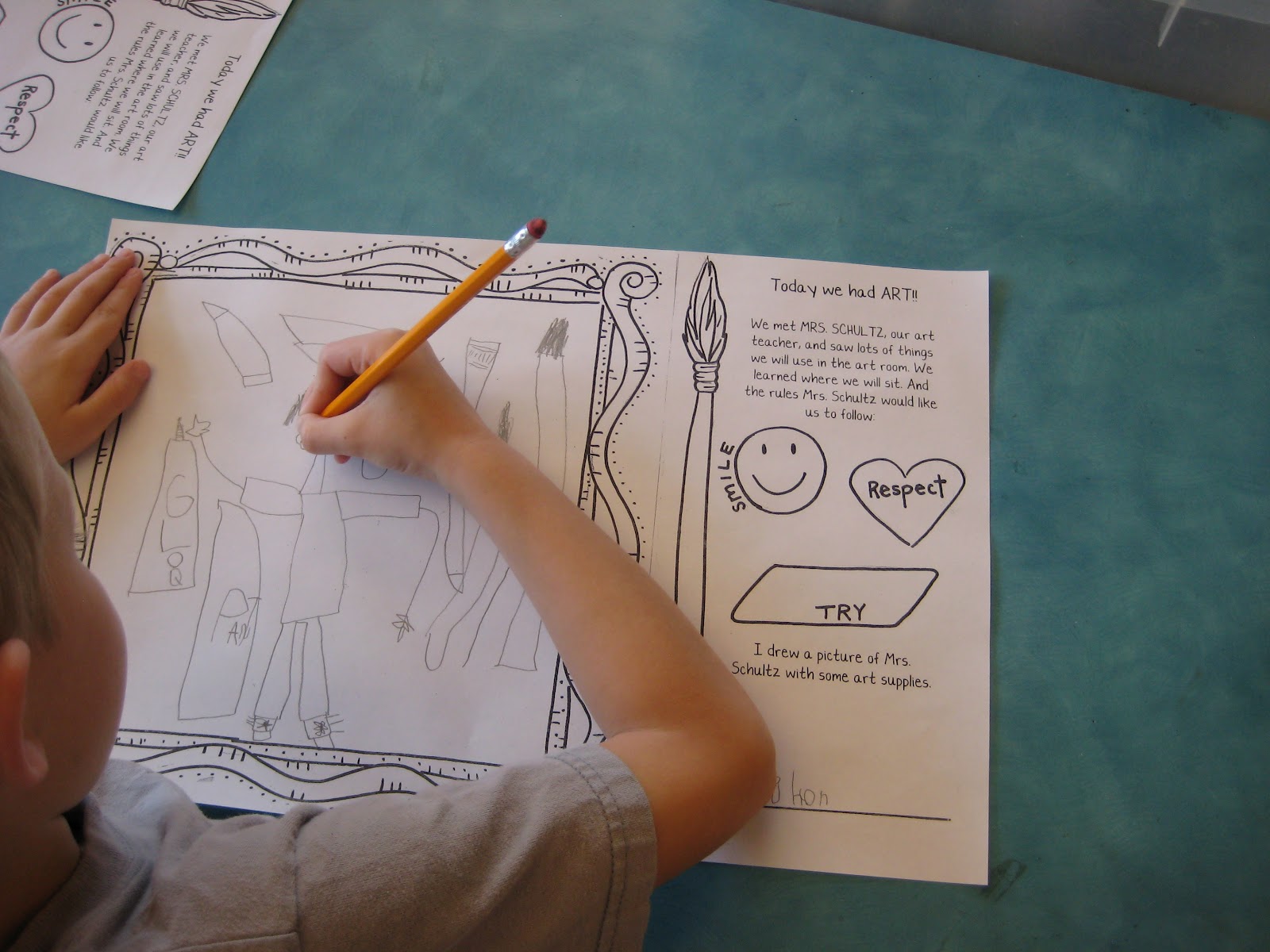 Double Loaded Paintbrush: First Art Class with Kindergarten