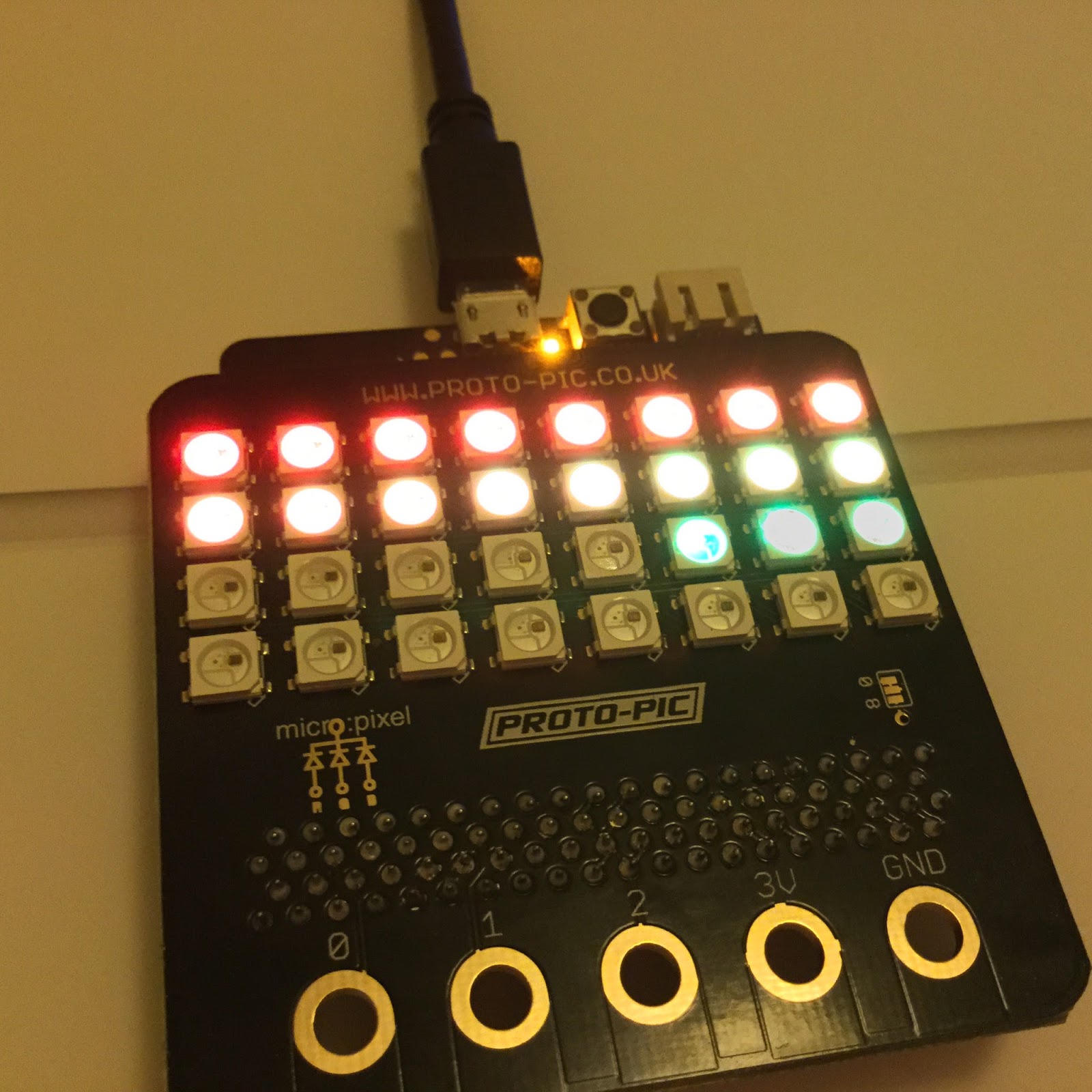 Robots and Physical Computing: micro:pixel board, micro:bit and micropython
