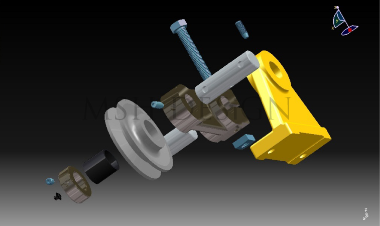 MSH DESiGN House: CAD Drawing - Belt Tensioner