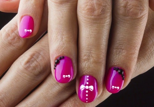 25 Adorable Bow Nail Art Designs to Die for ~ Makeup & Beauty Tips
