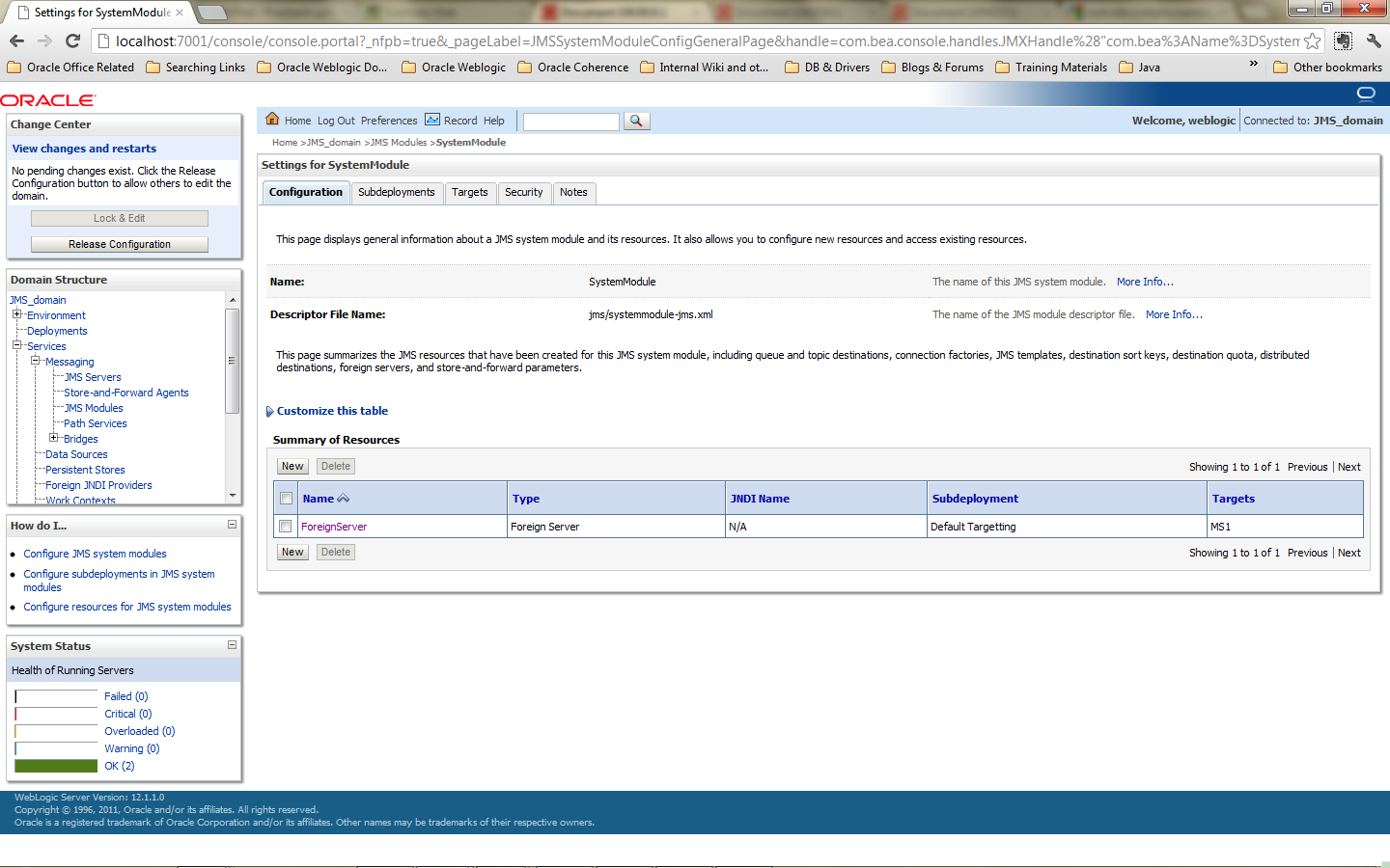Oracle Weblogic Server: Integrating weblogic with Tibco