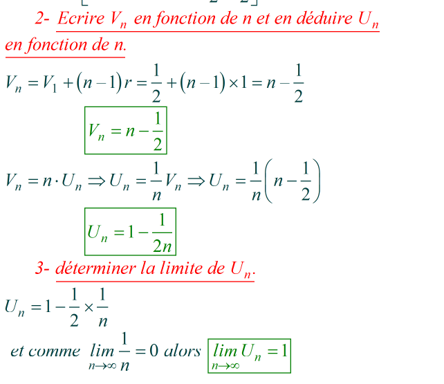 suite numérique 5.Récurrence, monotonie et limites