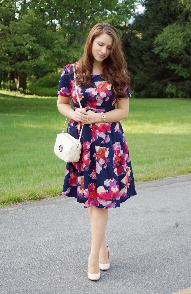 Happy Medley: Floral Fit & Flare Dress Happy Medley: Floral Fit & Flare Dress