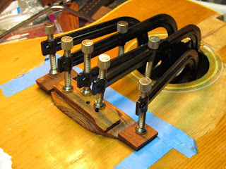 Gluing the New Bridge on the Martin D-12-28 Guitar (Finally!) Crawls ...