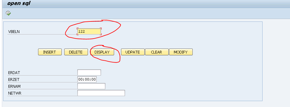 SAP TECH: Open Sql Statements
