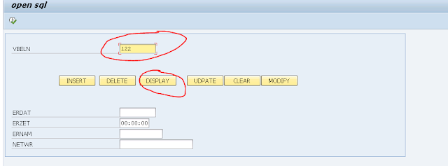 SAP TECH: Open Sql Statements