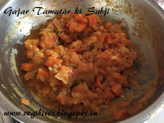Gajar Tamatar ki Sabji | Vegetarian bites to tickle your senses