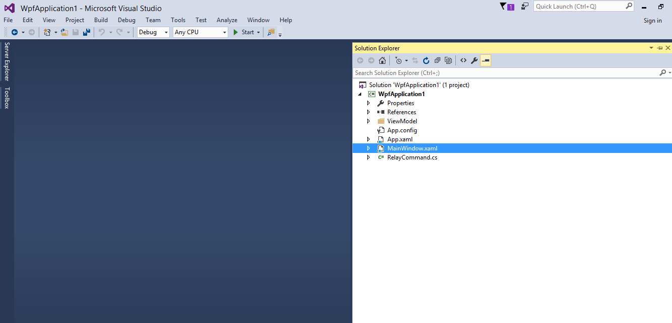 Sample Application Using Mvvm In Wpf