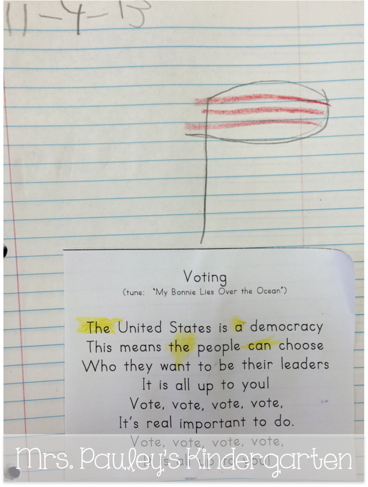 Voting - Mrs. Pauley's Kindergarten