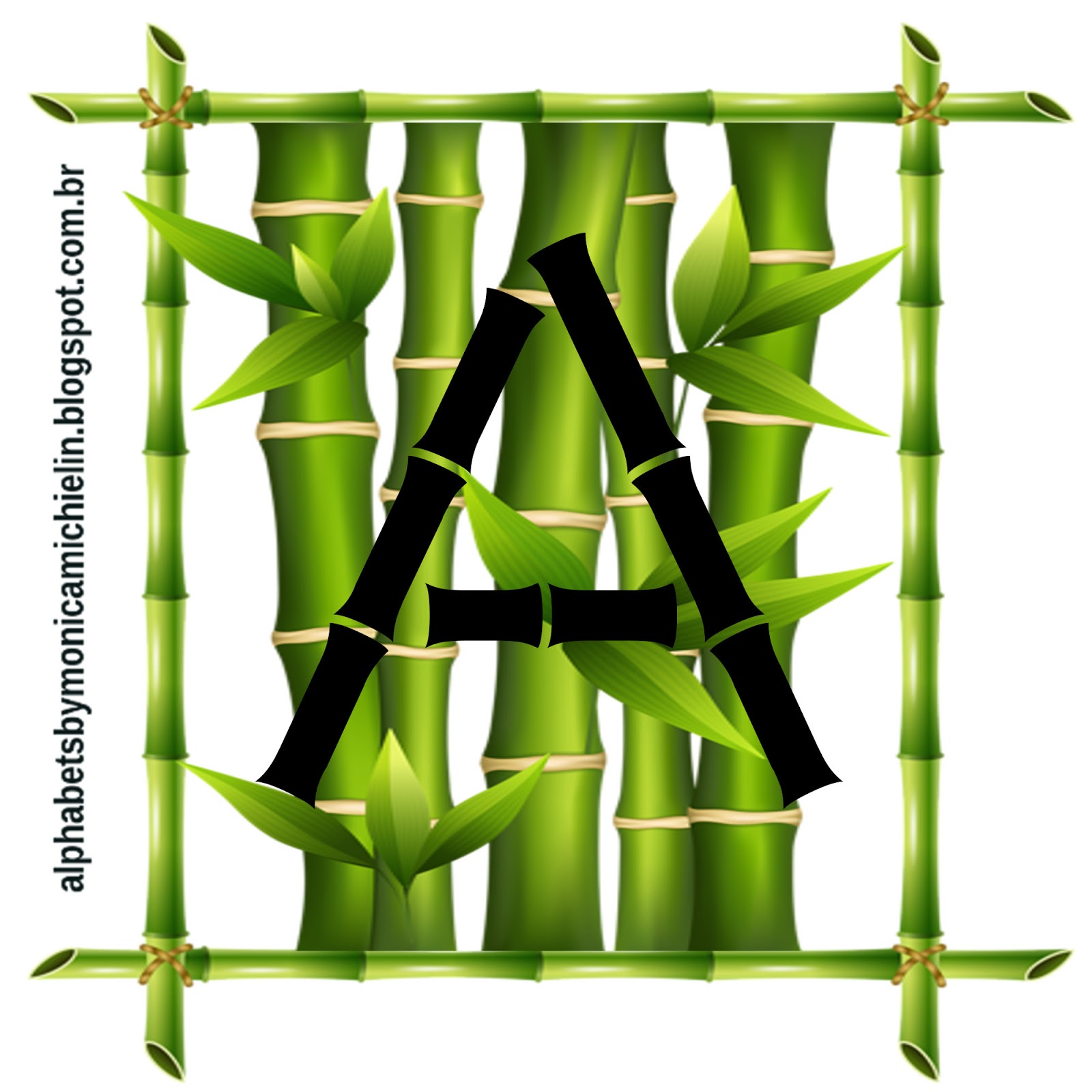 M. Michielin Alphabets: BAMBU ALFABETO POR MÔNICA MICHIELIN ANTUNES VIEIRA