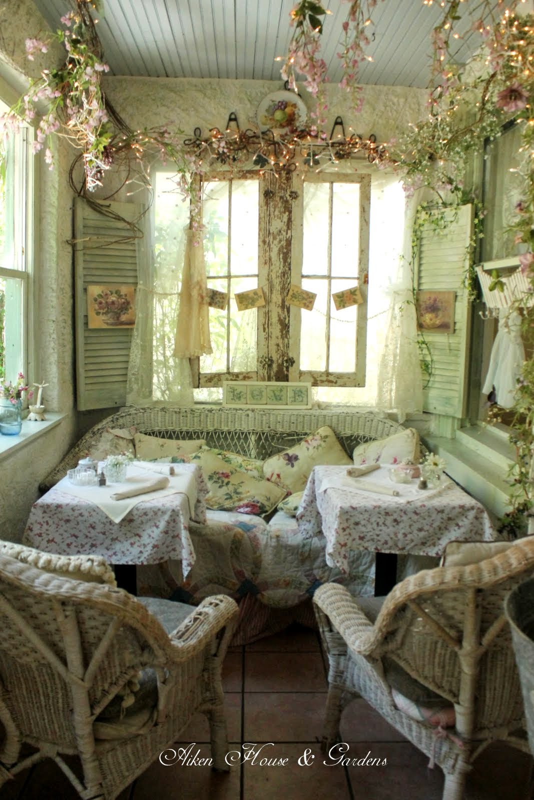 Aiken House & Gardens: Shabby Chic Romantic Tea Room