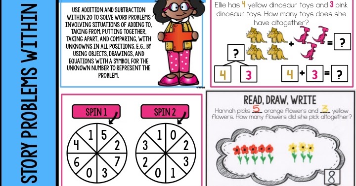 Sneaking in Standards: Differentiated Story Problems: 1.OA.A.1