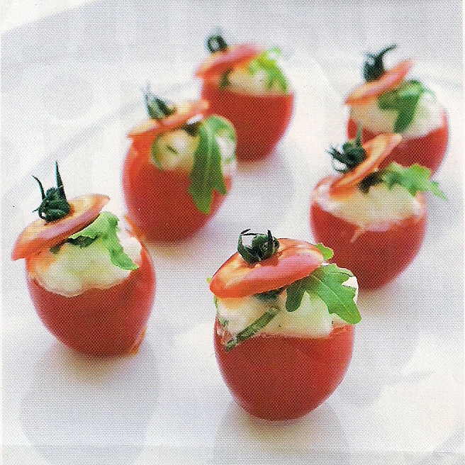STARTERS- Begin every meal on a light note: STUFFED CHERRY TOMATOES ...