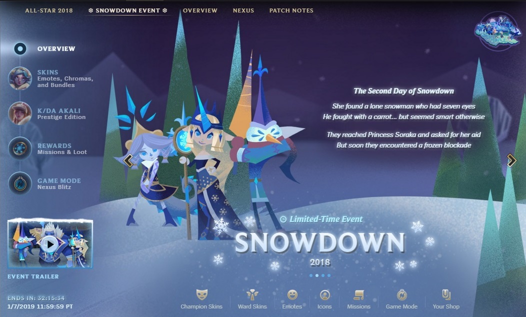 Surrender at 20: Snowdown 2018 - New Skins & Chroma, Crafting & Loot ...