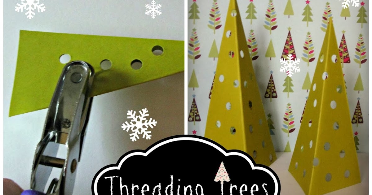 Sun Hats & Wellie Boots: Simple Threading Christmas Trees