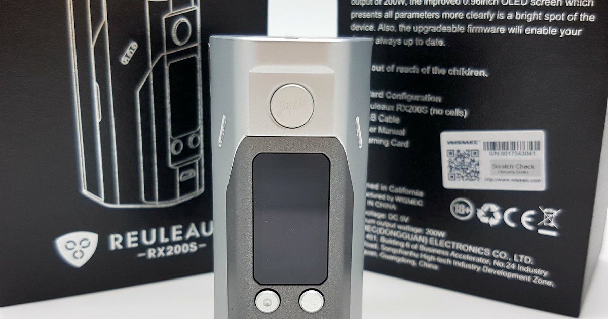 Reuleaux RX200s By Wismec - VapaChoiceShop