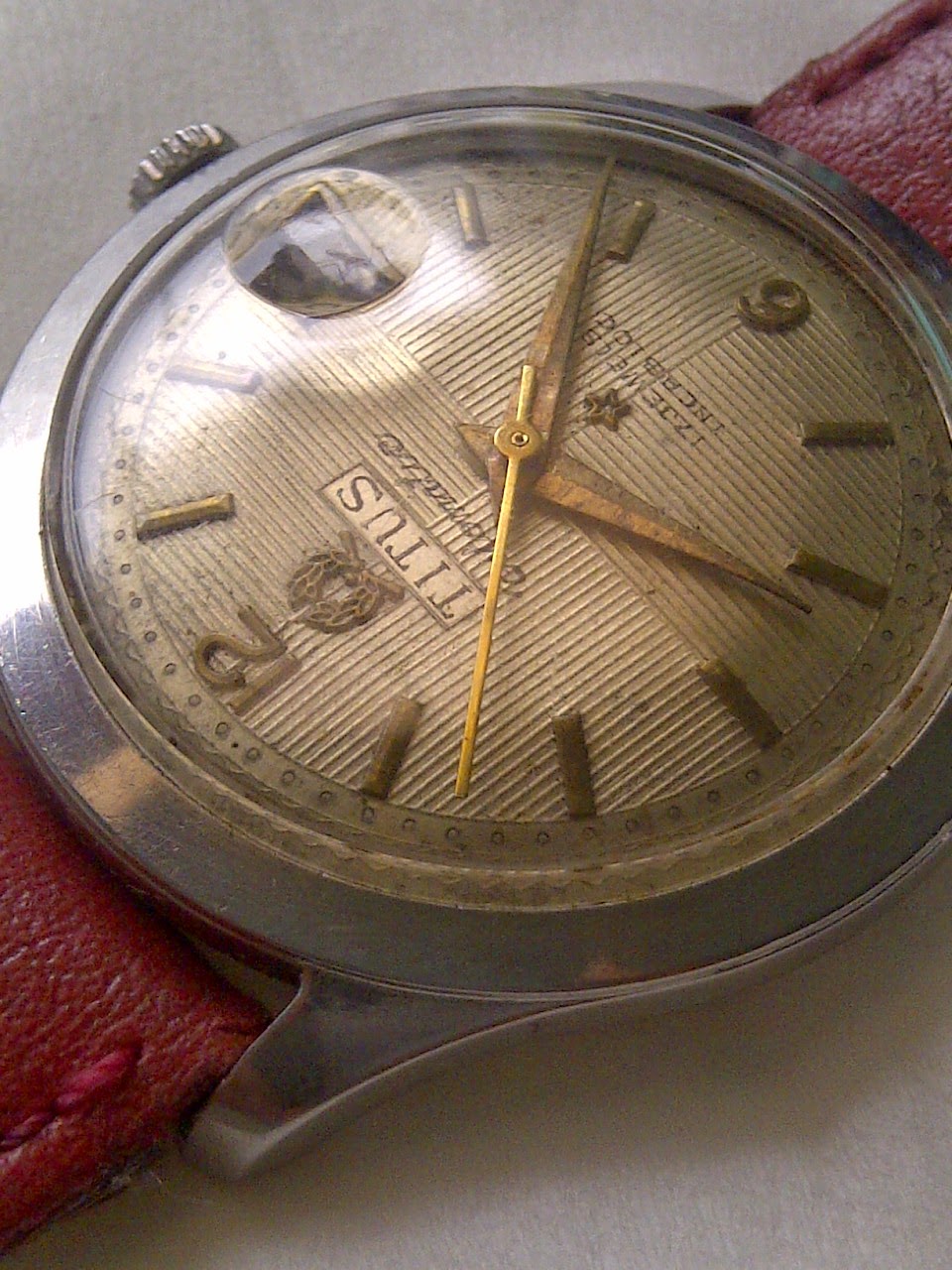 arloji klasik mania: TITUS TITOMATIC DIAL CANTIK