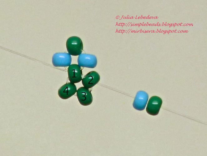 Beading for the very beginners: Cubic right angle weave (single thread ...