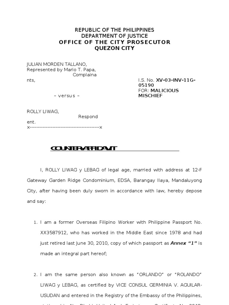 malicious mischief - philippin news collections