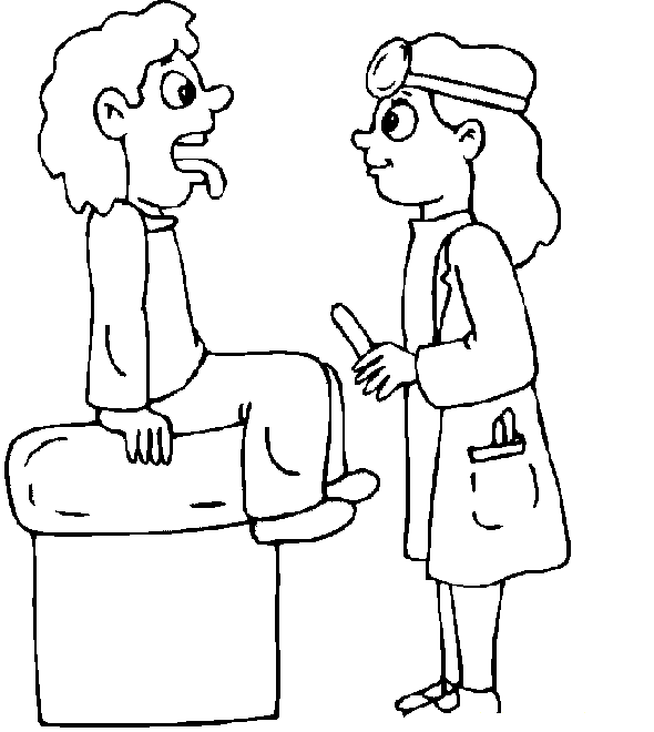 universul copiilor: Imagini de colorat doctor