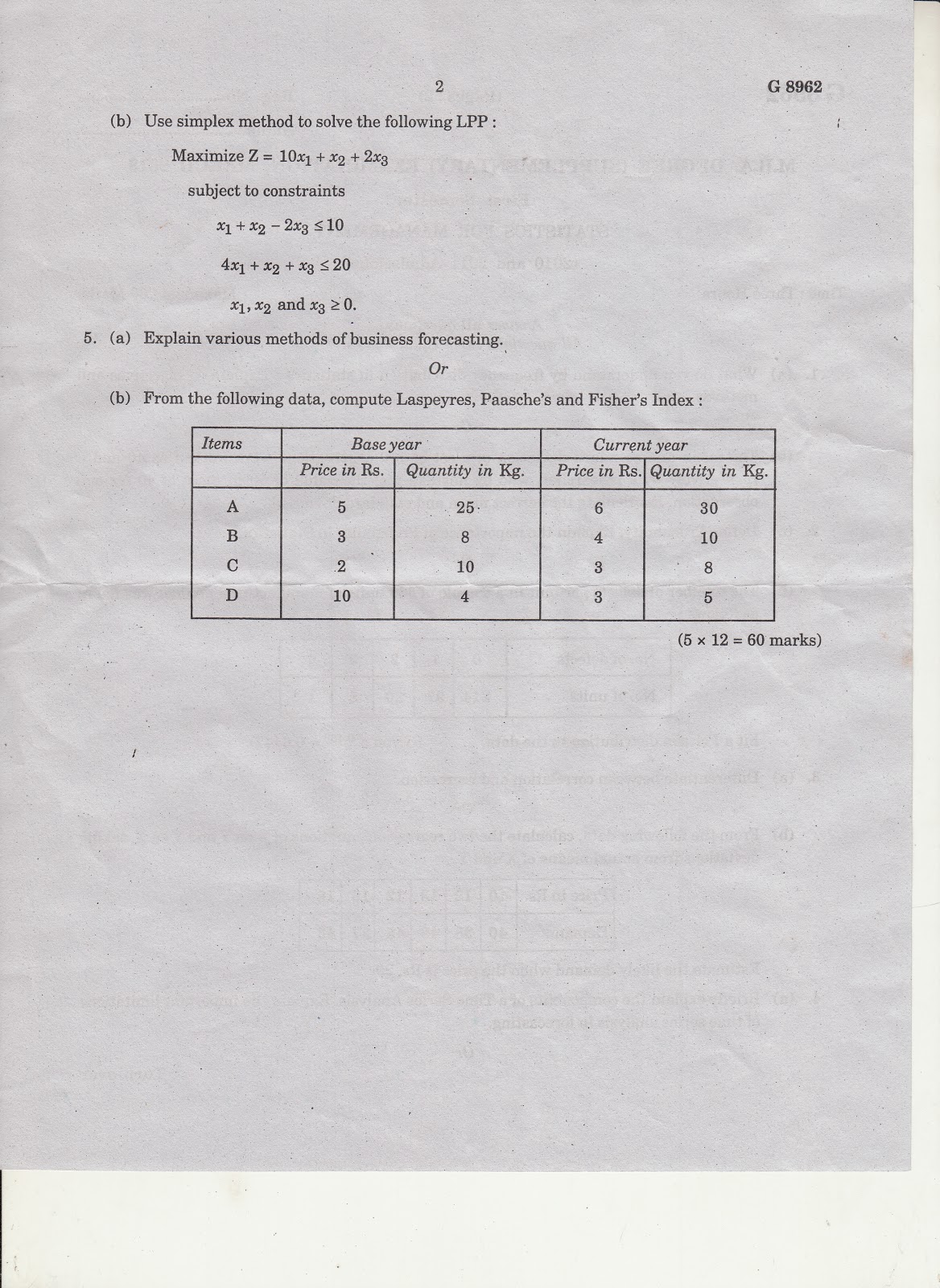 MARIAN LIBRARY: MG University First Sem MBA 2013 Question Paper