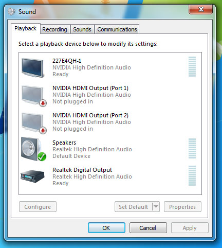 Nekyouto-Tech: Using Multiple Speakers in Windows 7