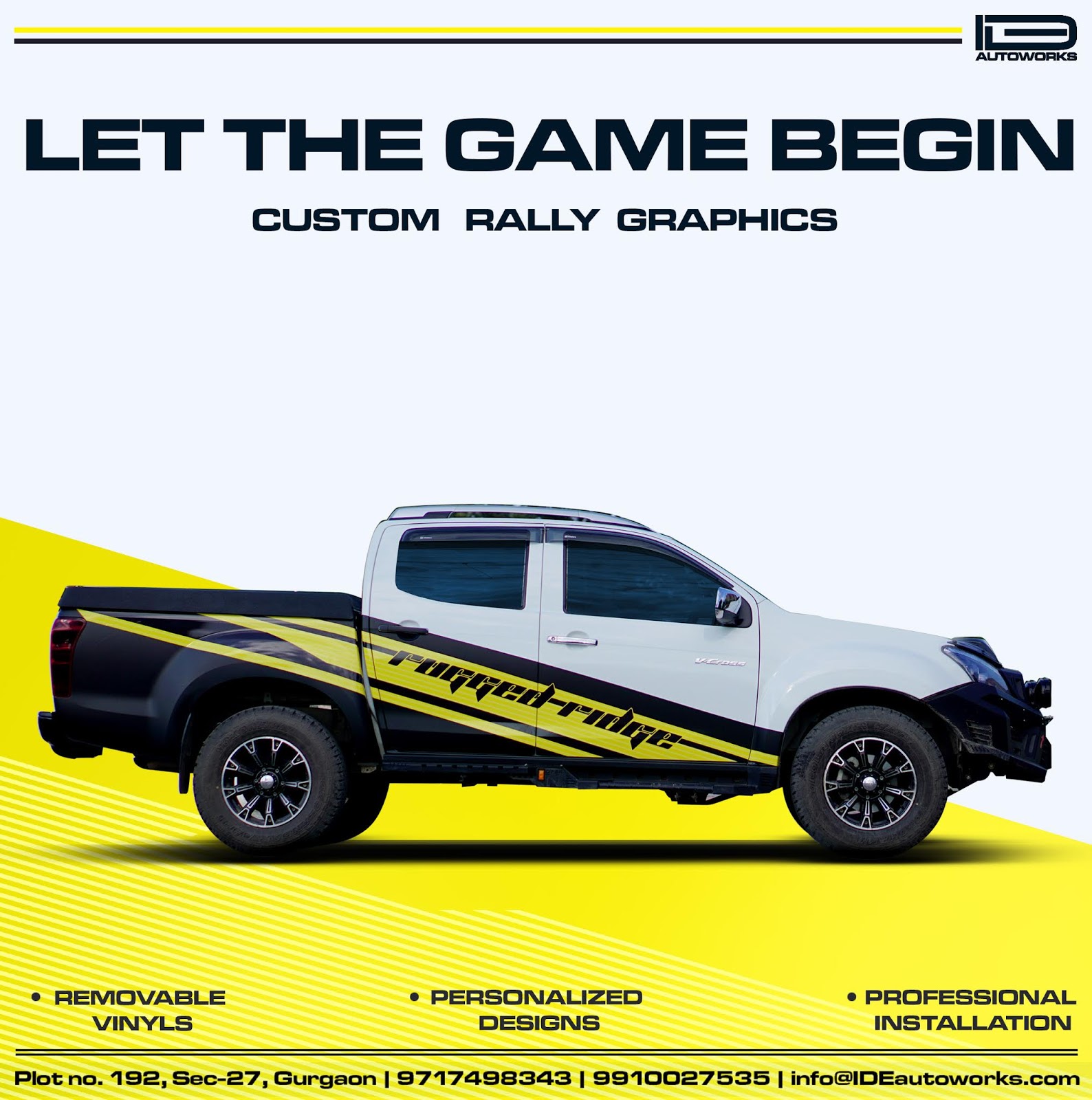 Isuzu V-Cross Graphics Package | IDE Autoworks