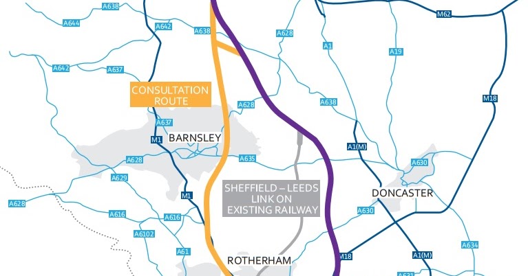 rotherham business news: News: How new HS2 route would affect Rotherham