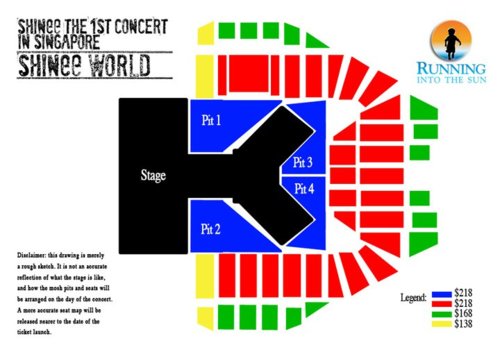 Everything Kpop: SHINee World Concert SG Seating plan