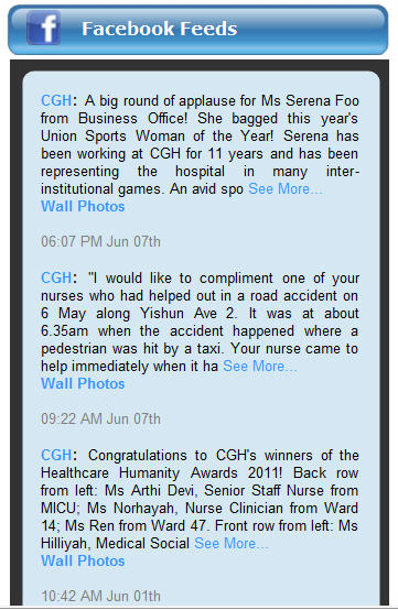 Facebook post on sharepoint