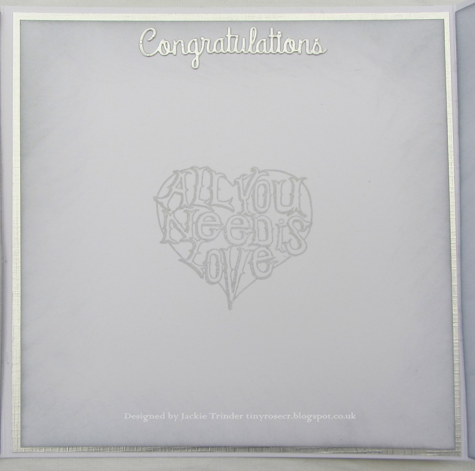 Tinyrose's Craft Room: A Wedding card for a Special Couple