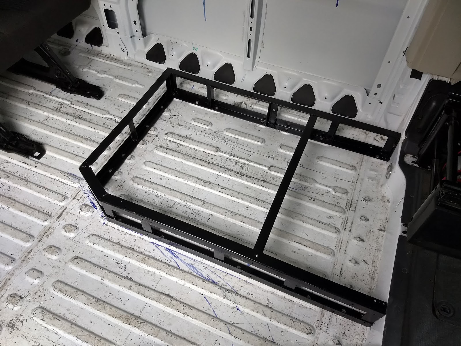 Ultimate Promaster Conversion: Second Row Seat Platform