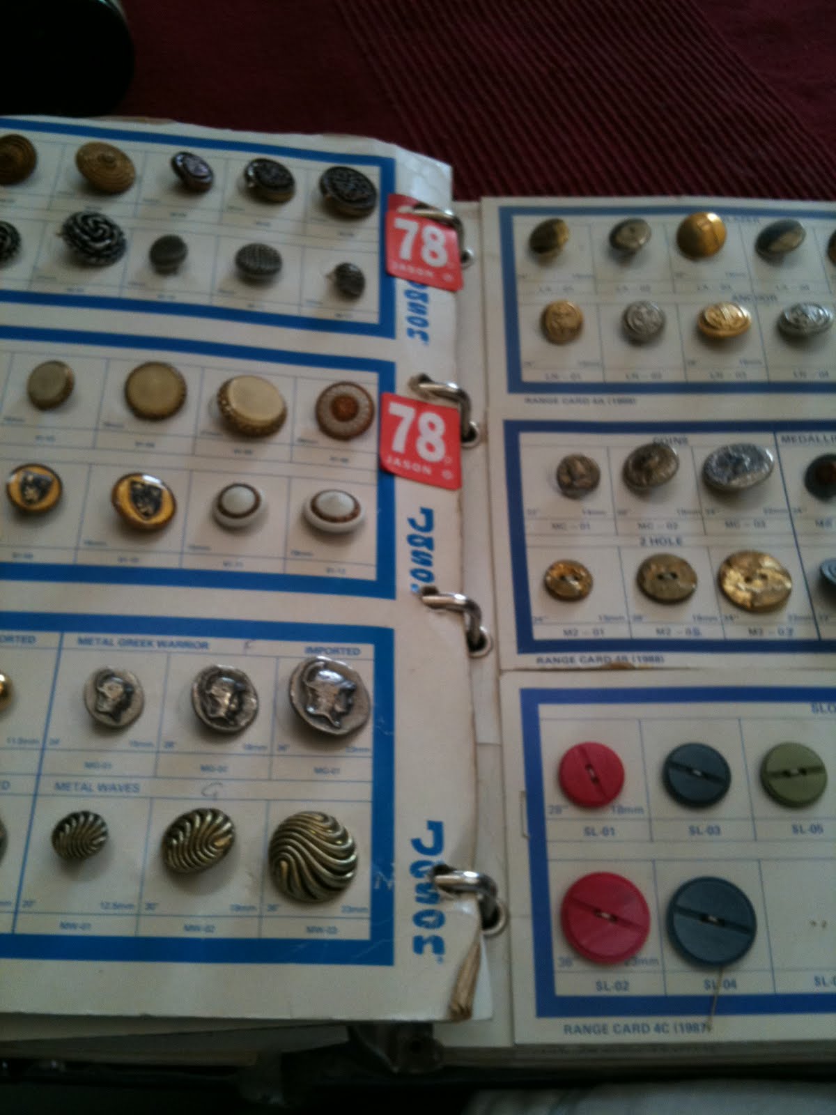 Jollyjillys: Magpie monday -Button catalogue