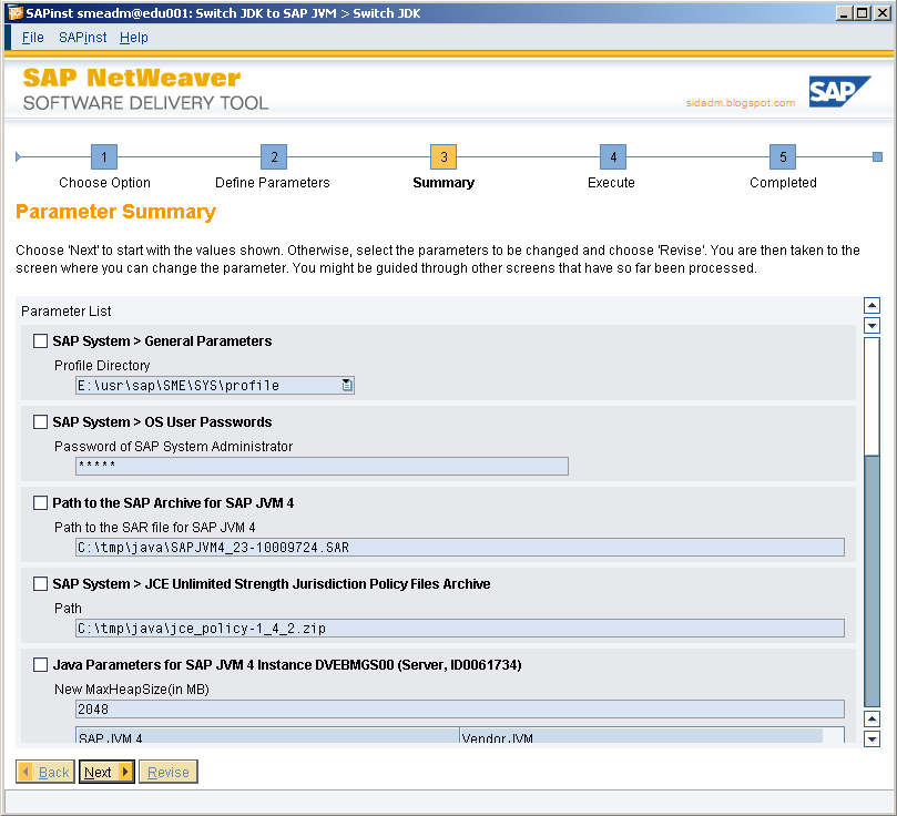 sidadm: SAP JVM 4: установка и переключение