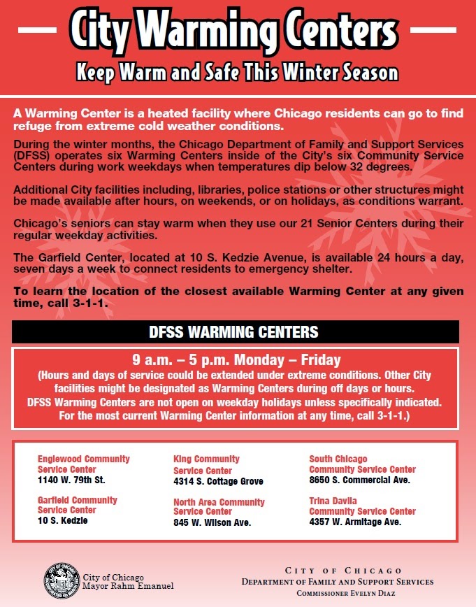 Uptown Update: Warming Centers Available/Heating Requirements