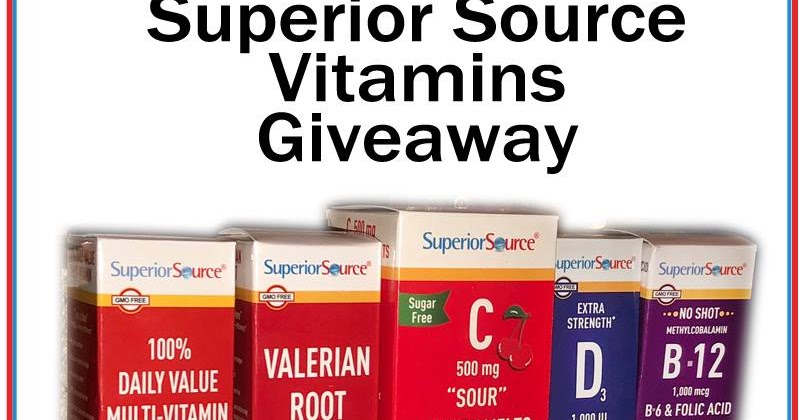 Top Notch Material: Superior Source Vitamins Giveaway