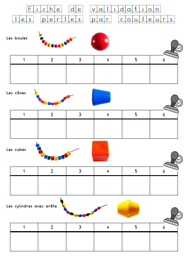Les jeux de Jean Noël : Modèles de perles cycle 1: algorithmes par ...