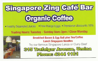 Singapore Kongsi (Australia): Singapore Zing Cafe Bar