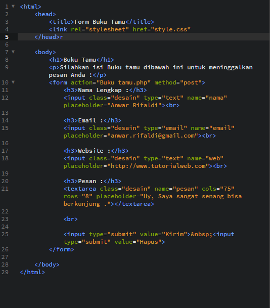 Percobaan Form dengan HTML, PHP, dan CSS ~ Ilmu Untuk Manusia