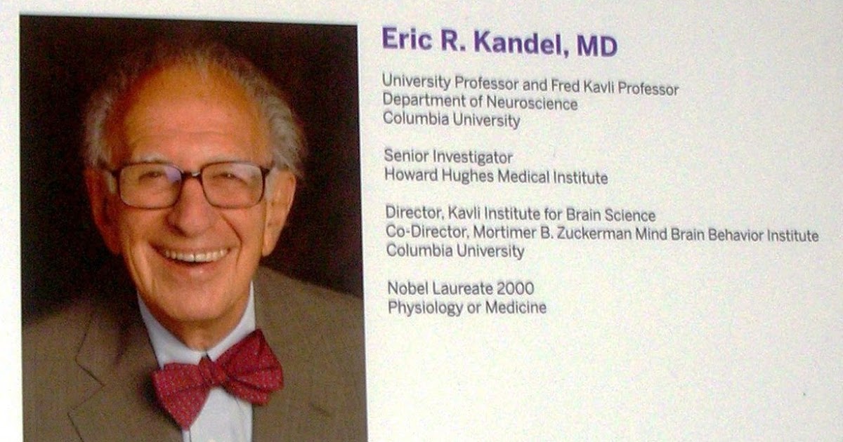 Dr. Andrew's Opinions: Dr Kandel on memory loss in the elderly.