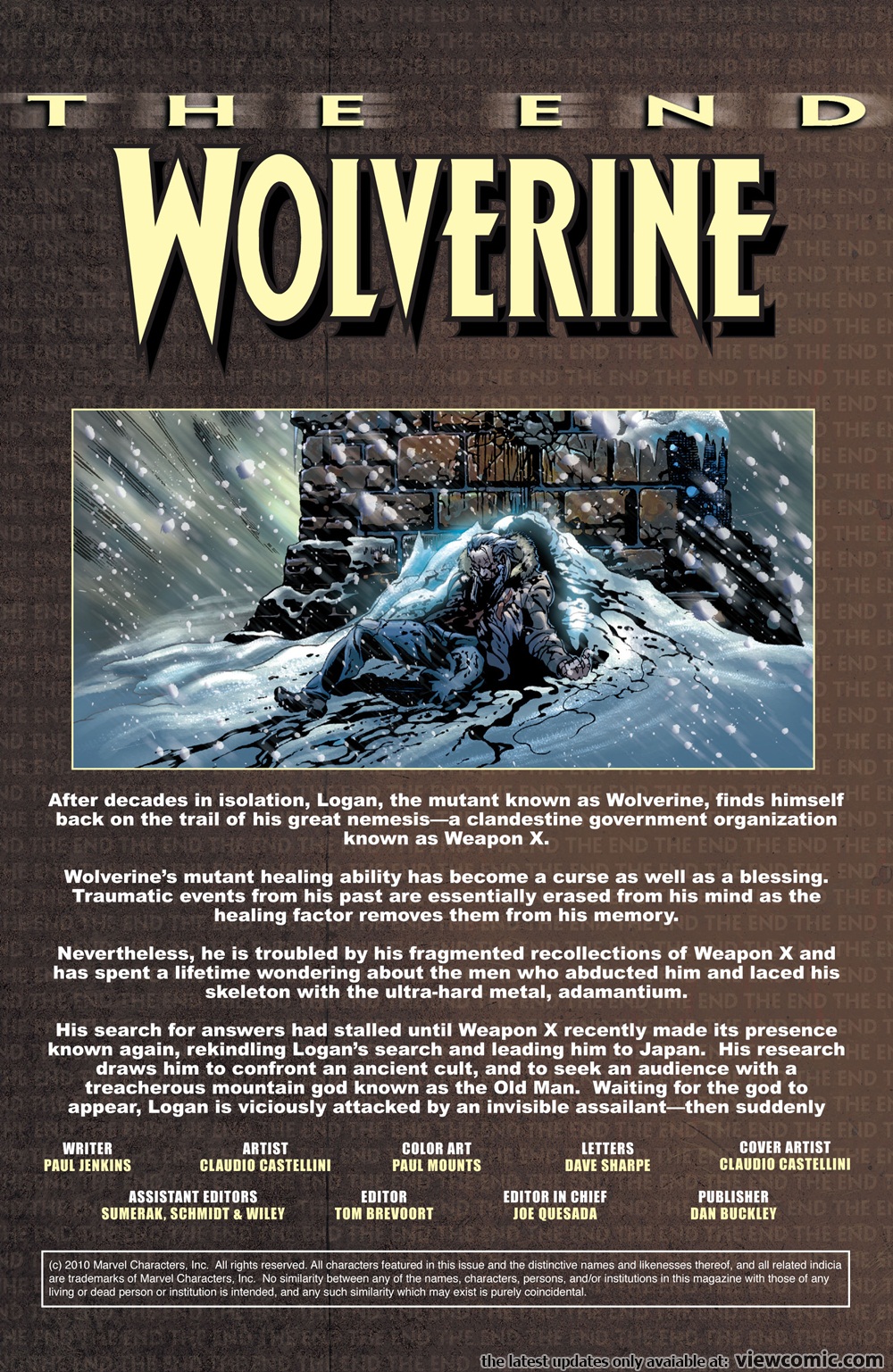 Wolverine The End 03 Of 06 2004 | Read Wolverine The End 03 Of 06 2004 ...