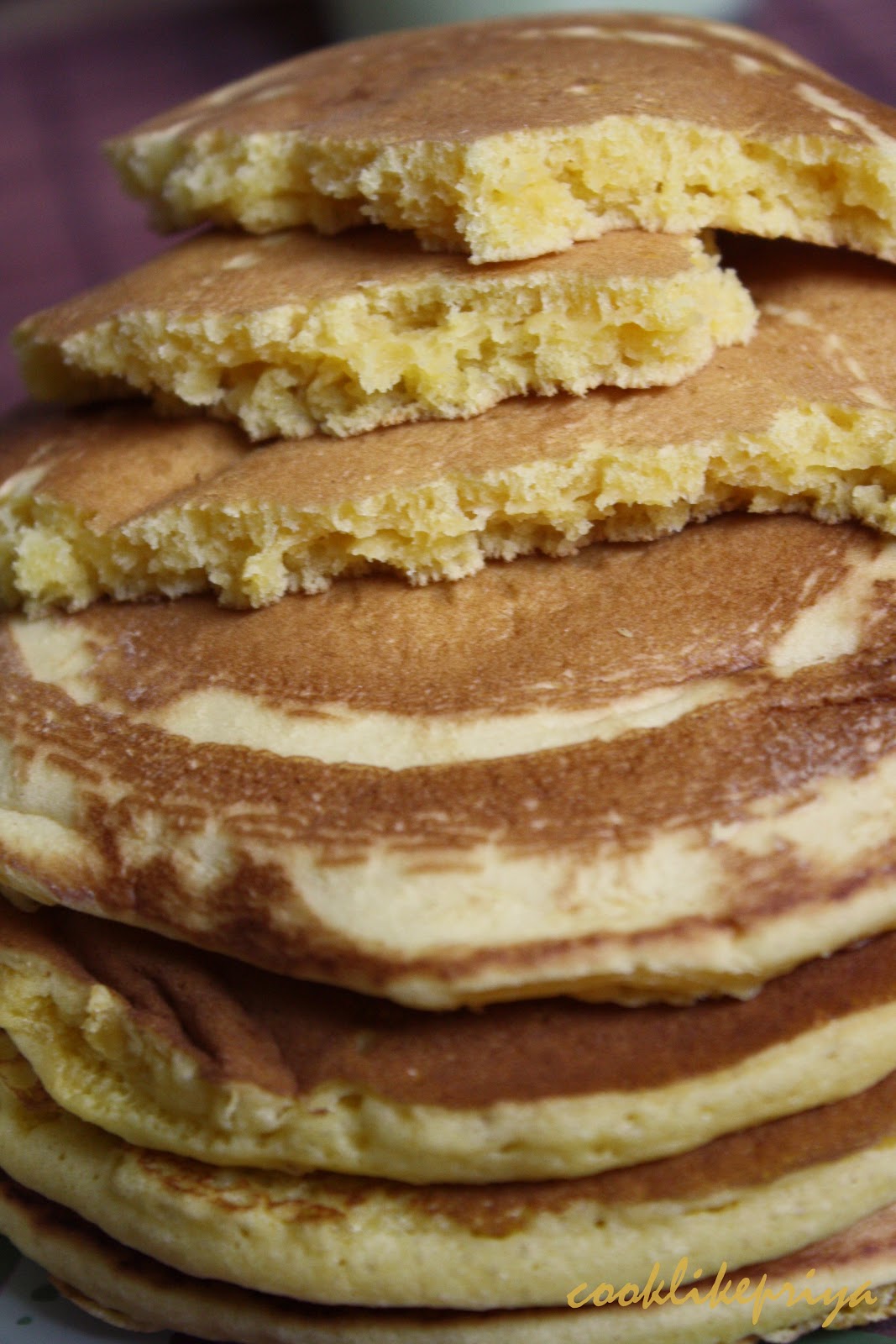 Cook like Priya: Custard Pancake | Custard Powder Pancake Recipe ...