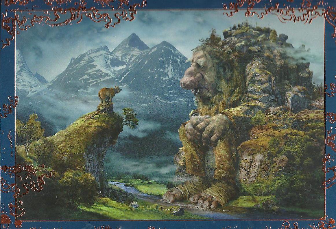 My collection of postcards: True Norwegian Troll!
